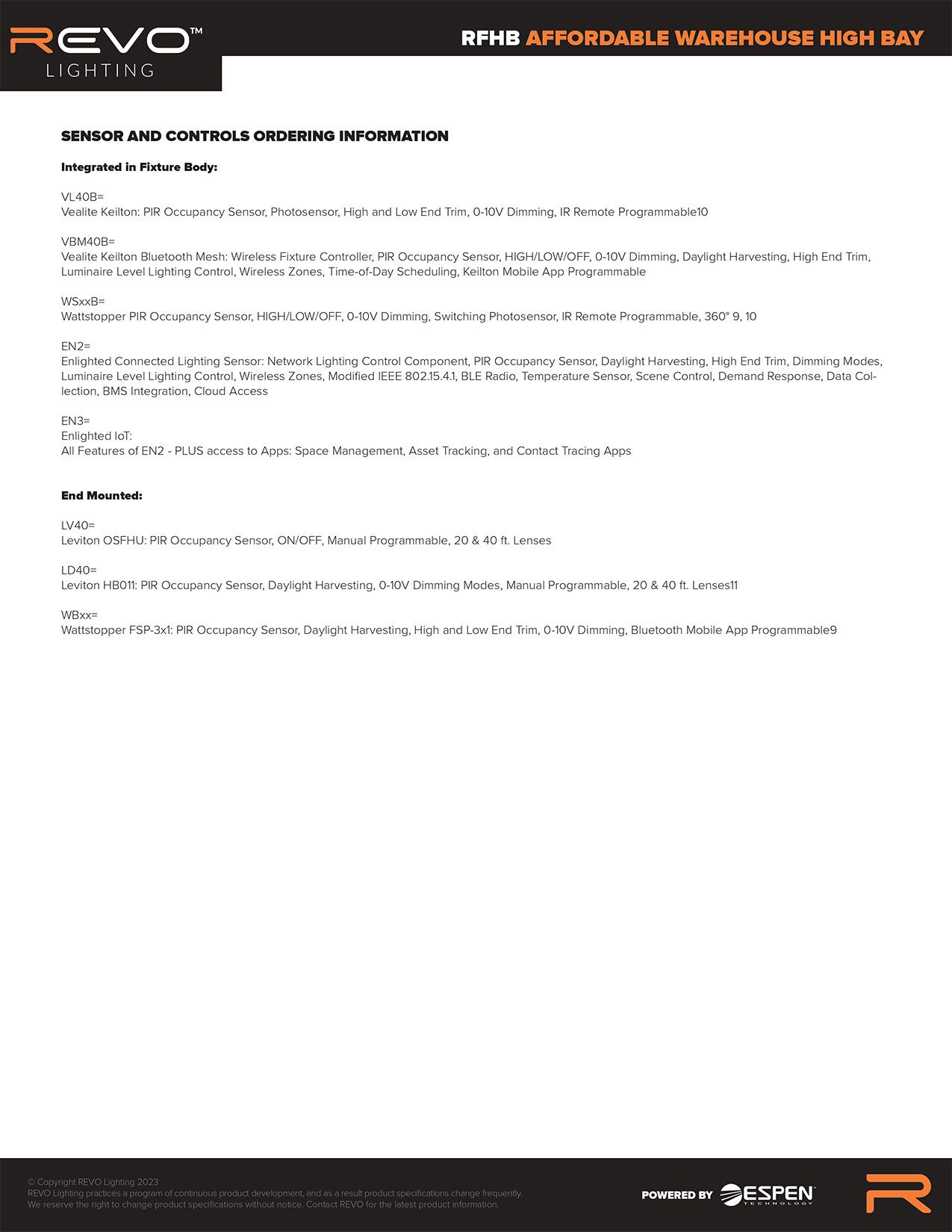 RFHB - REVO Lighting