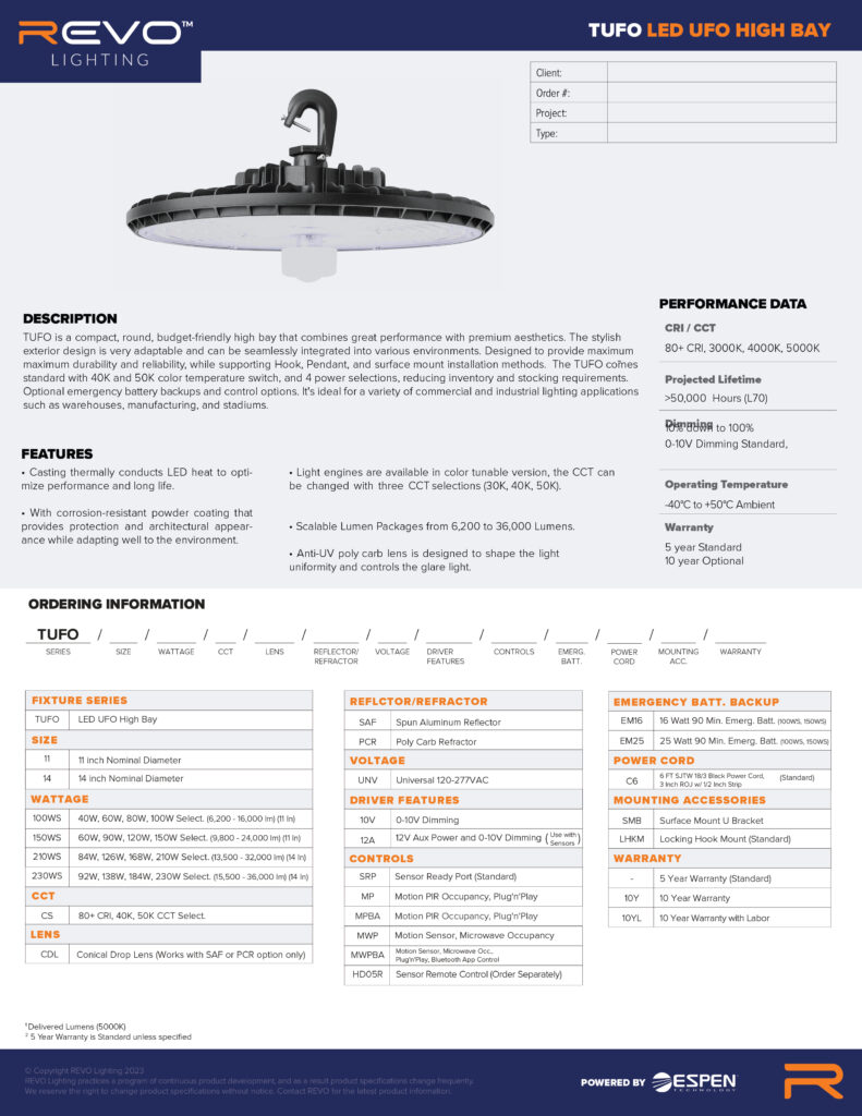 TUFO - REVO Lighting